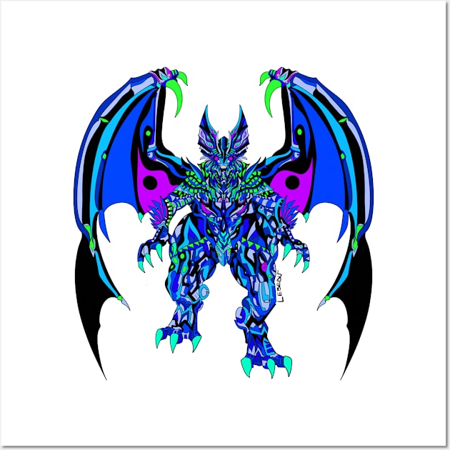 blue armor in blood camazots mexican kaiju in bat murcielago ecopop art ...
