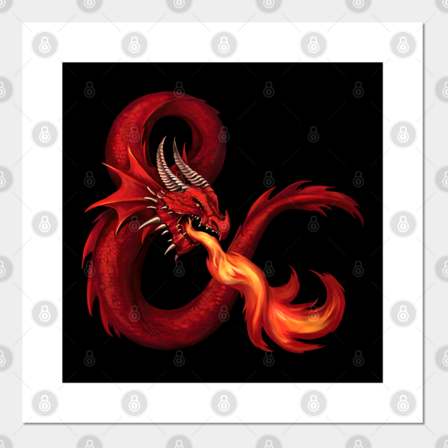 DnD Red Dragon - Dnd Dragon - Posters and Art Prints | TeePublic