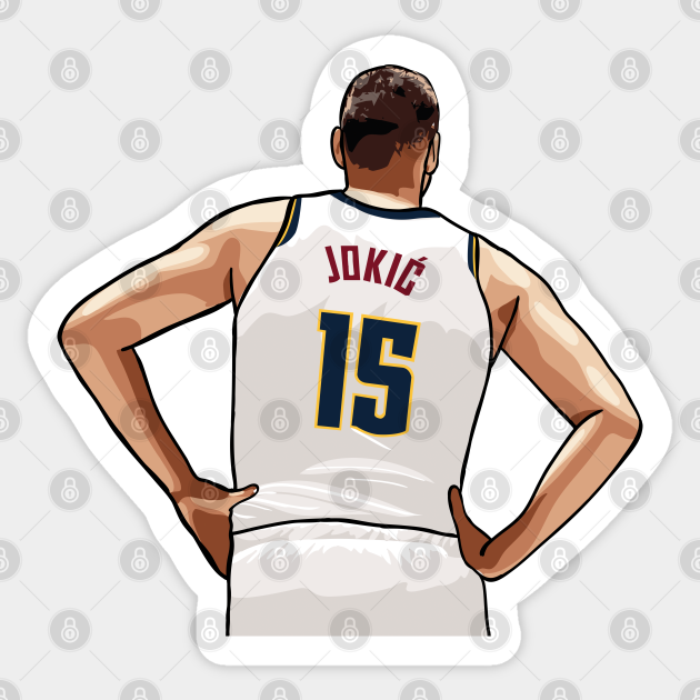 Nikola Jokic Vector Back - Nikola - Sticker | TeePublic