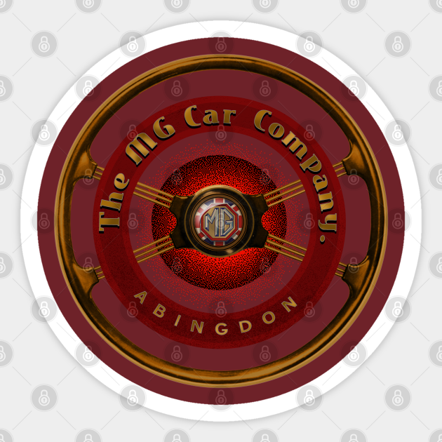MG cars Abingdon England - Mg Cars Abingdon England - Sticker | TeePublic