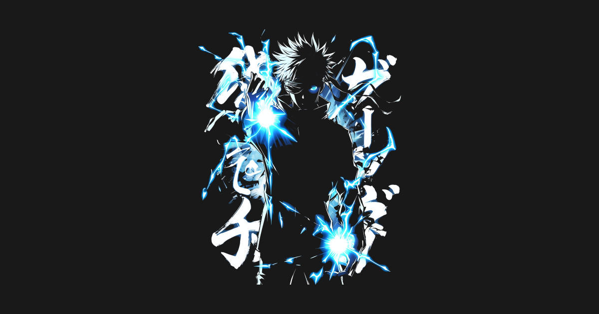 Gojo Satoru – Blue Energy Aura Blindfold Power Design - Jujutsu Kaisen ...