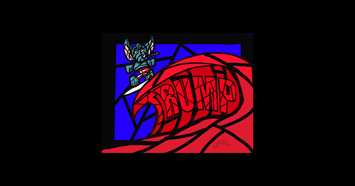 The red wave - Trump - Posters and Art Prints | TeePublic