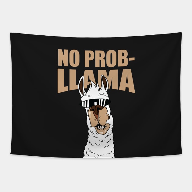 Llama no problem probllama funny cool - Llama - Tapestry | TeePublic
