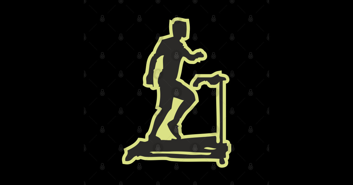 exercise - Treadmill - Sticker | TeePublic