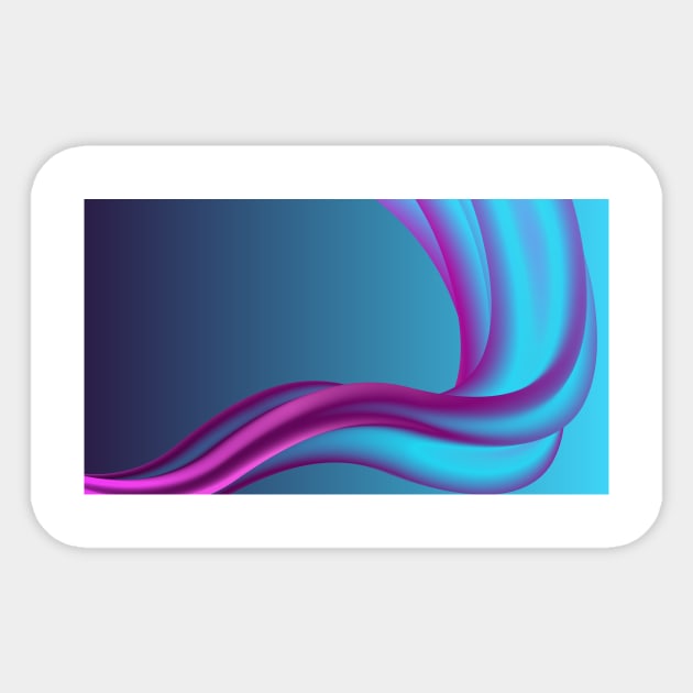 Modern blue purple gradient - Blue Gradient - Sticker | TeePublic