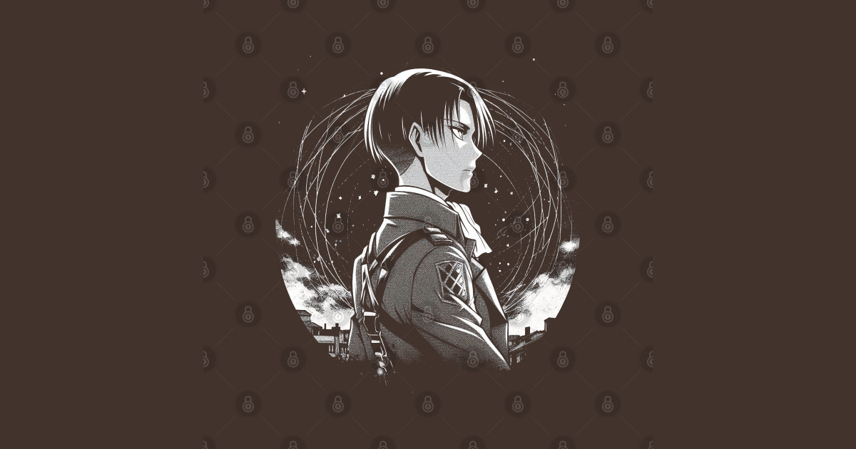 Levi Ackerman (Negative Art) - Levi Ackerman - T-Shirt | TeePublic