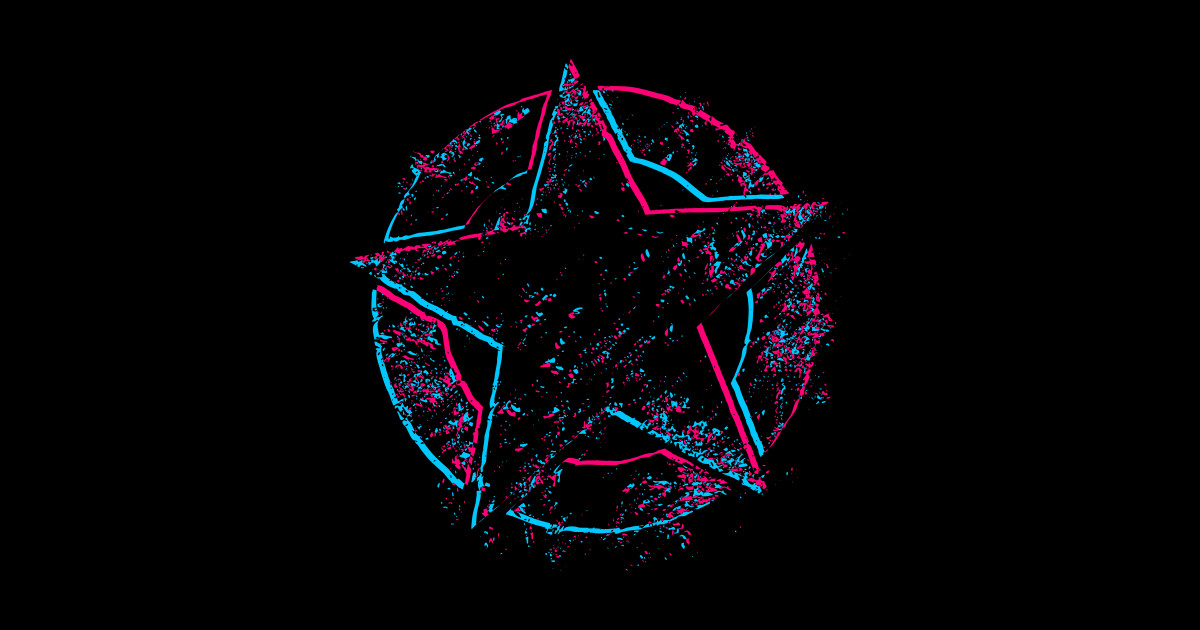 Weathered Star - 3D - Star Shape - Sticker | TeePublic