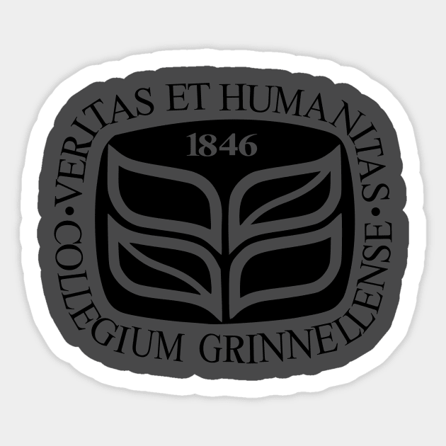 College Grinnell - Grinnell Campus Logo - Sticker | TeePublic