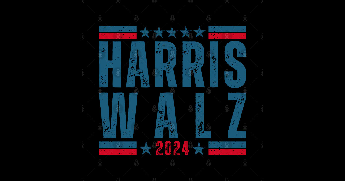 Harris-Walz - Harris Walz - Sticker | TeePublic