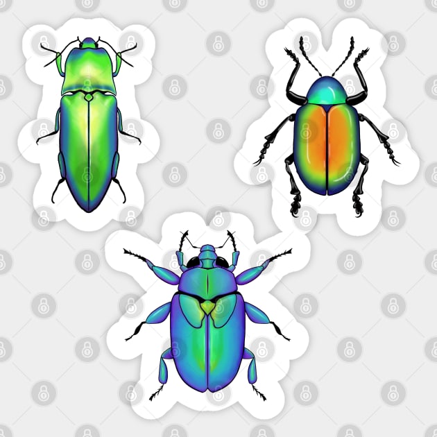 Mini Beetles - Beetle - Sticker | TeePublic