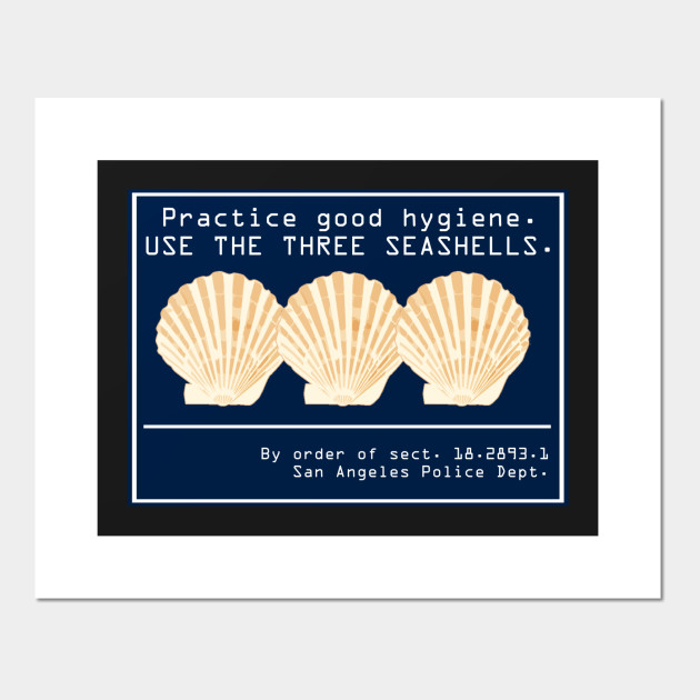 Three Seashells - Demolition Man - Posters and Art Prints | TeePublic