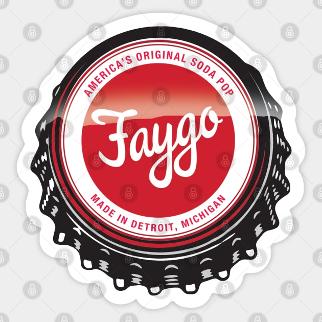 Faygo Bottle Cap - Faygo - Sticker | TeePublic