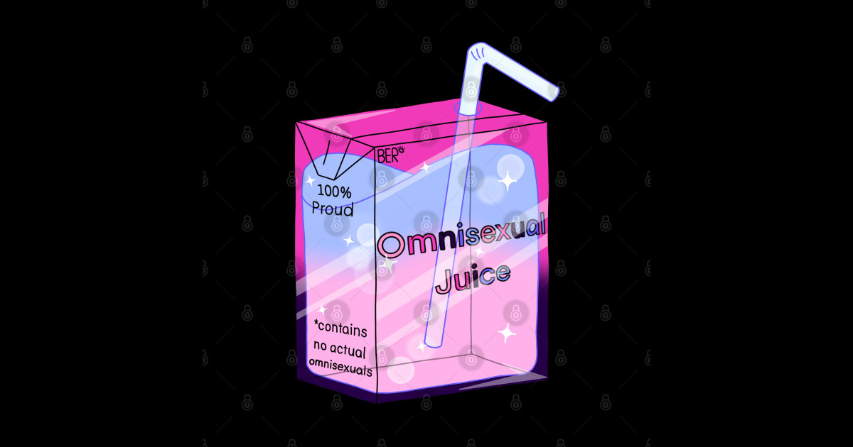 Omnisexual Juice Pride Juice Box - Lgbtq Pride - Sticker | TeePublic