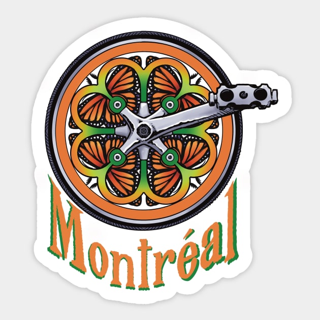 montreal velo - Montreal - Sticker | TeePublic