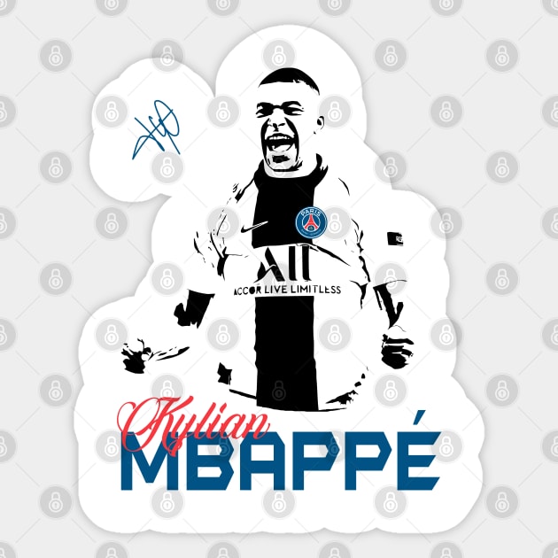 Kylian Mbappe France t-shirt - Mbappe - Sticker | TeePublic