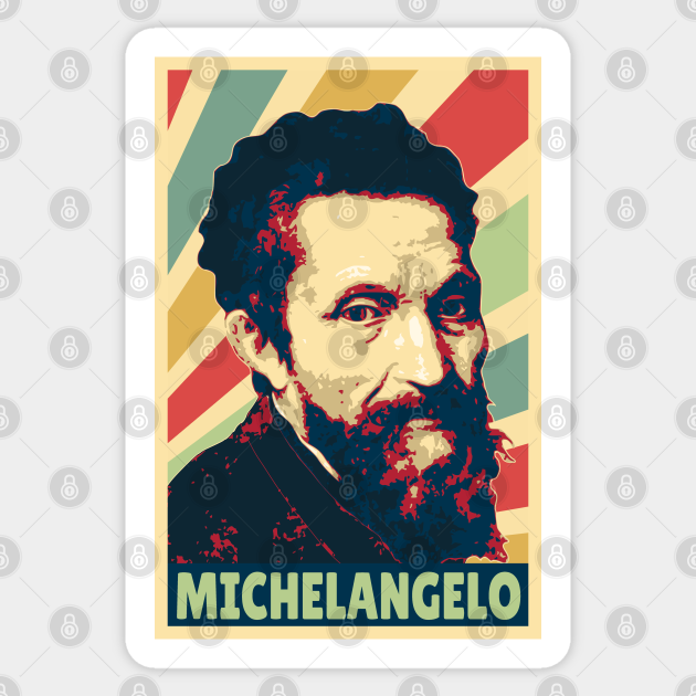 Michelangelo Vintage Colors - Michelangelo - Sticker | TeePublic