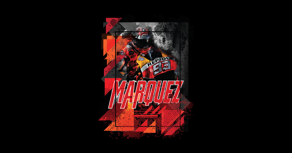 Marc Marquez 93 Superbike Grunge Design - Marc Marquez - Sticker ...