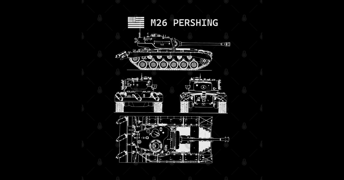 M26 Pershing | World War 2 Tank - Ww2 Tanks - Sticker | TeePublic