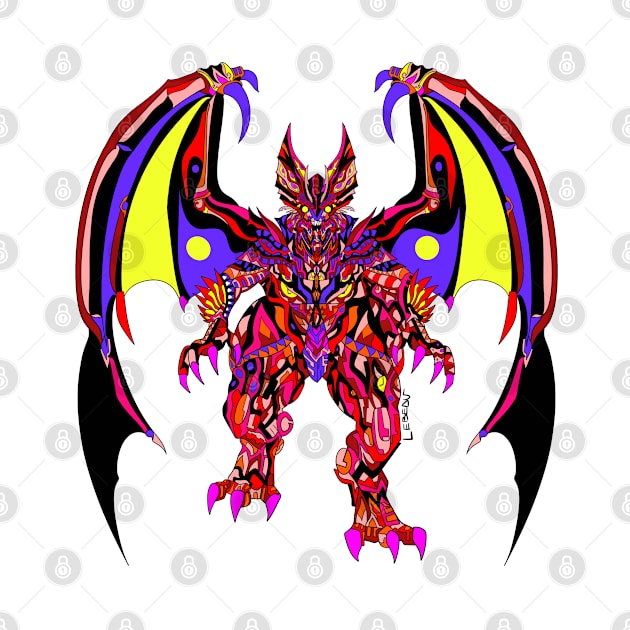 red armor in blood camazots mexican kaiju in bat murcielago ecopop art ...