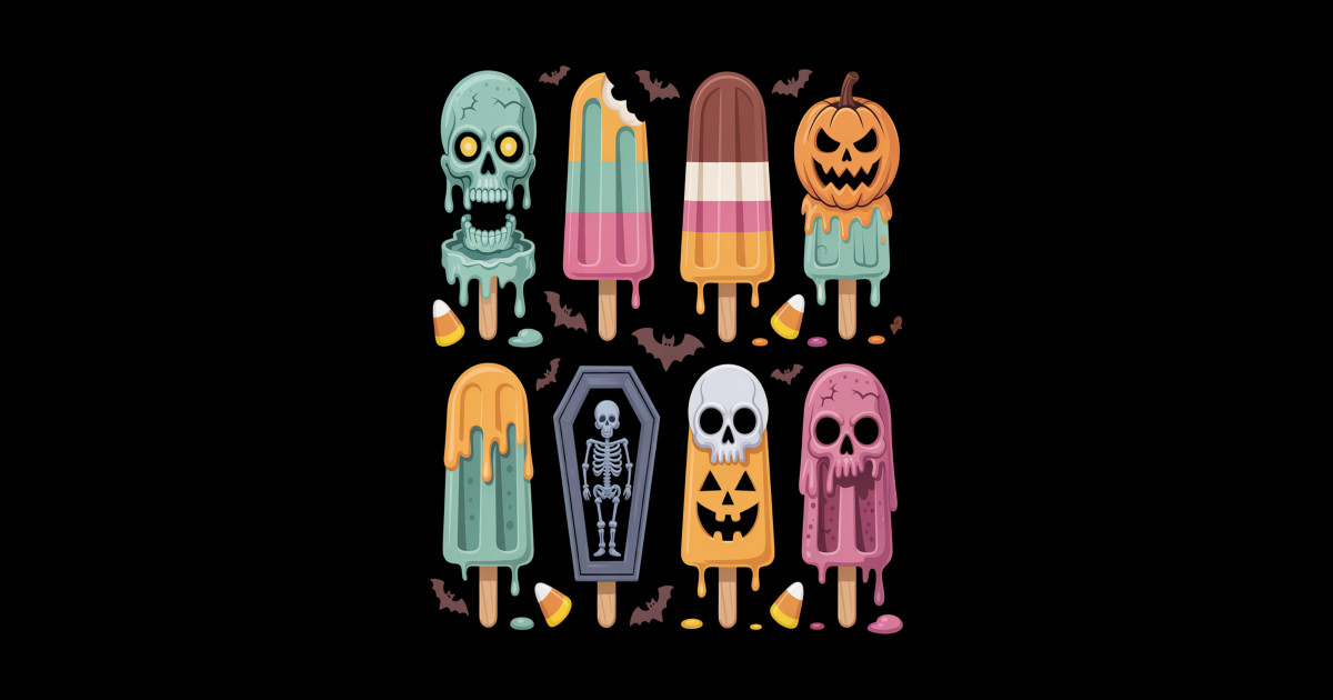 Summerween Popsicle – Spooky Ice Cream Halloween - Spooky Ice Cream ...