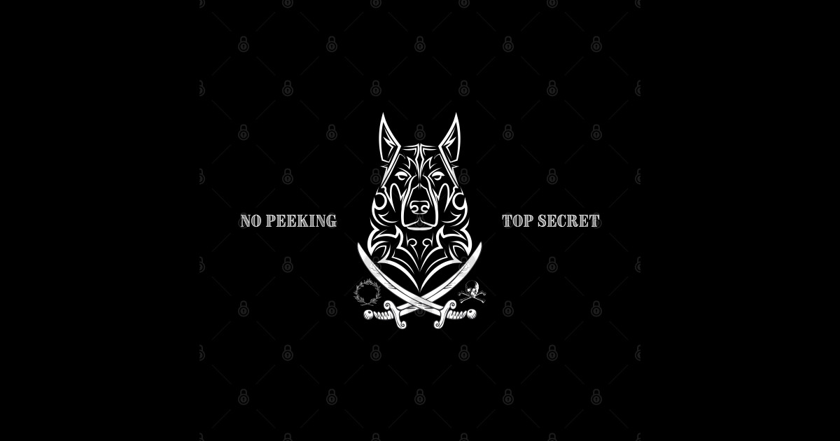 Top Secret - German Shepherd - Sticker | TeePublic