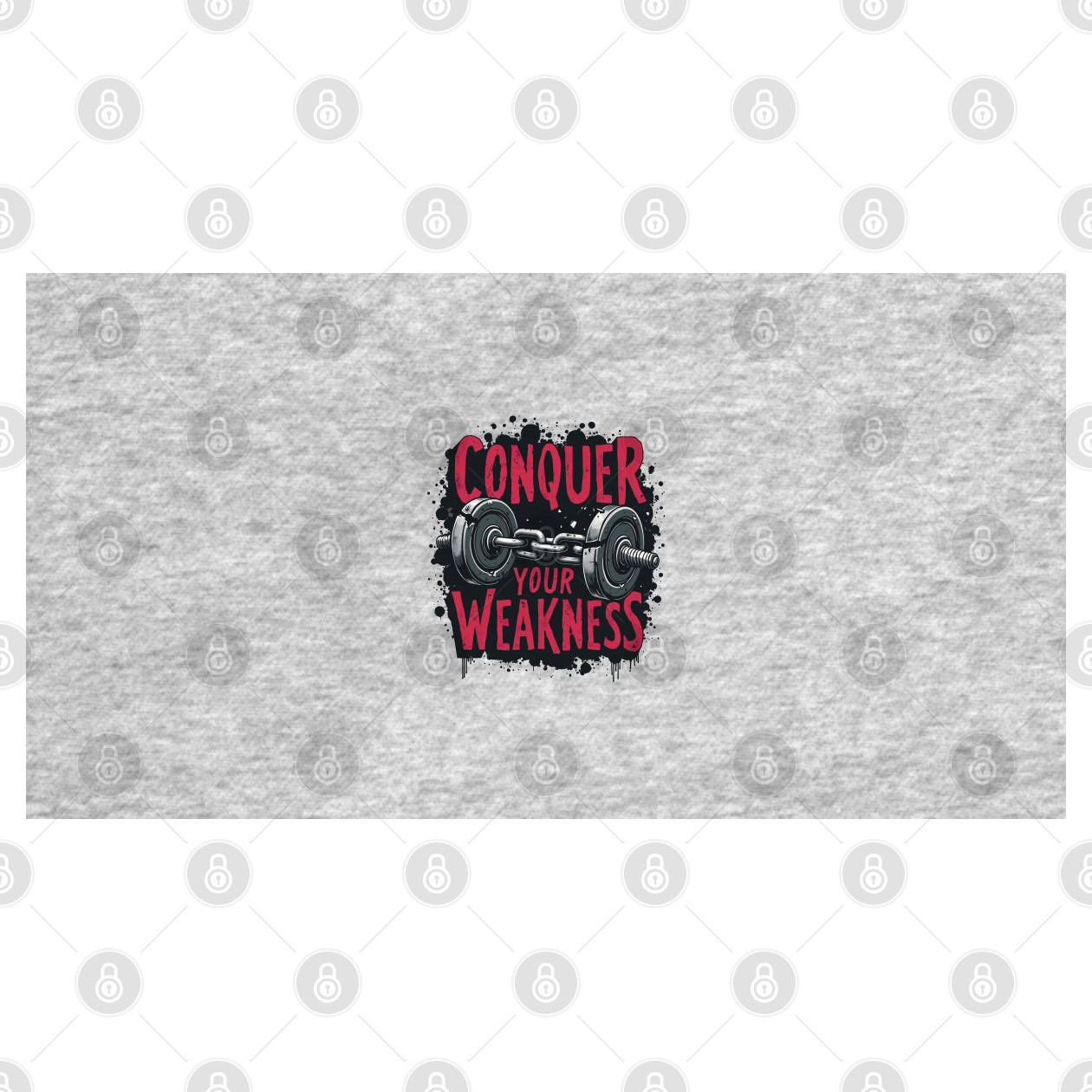 Conquer your Weakness design graphic - Motivational - T-Shirt | TeePublic