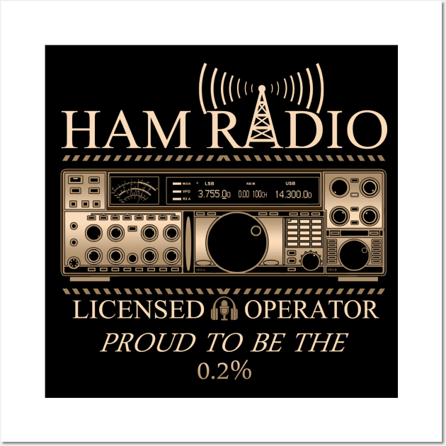 Ham Radio - Licensed Operator - Ham Radio - Posters and Art Prints ...