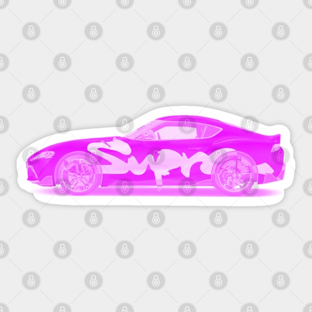 Supra 2020 Body Pink'o Suki - Supra 2jz - Sticker | TeePublic