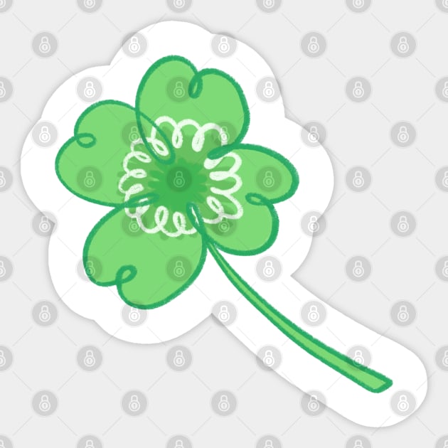 4 leaf clover - Clover - Sticker | TeePublic