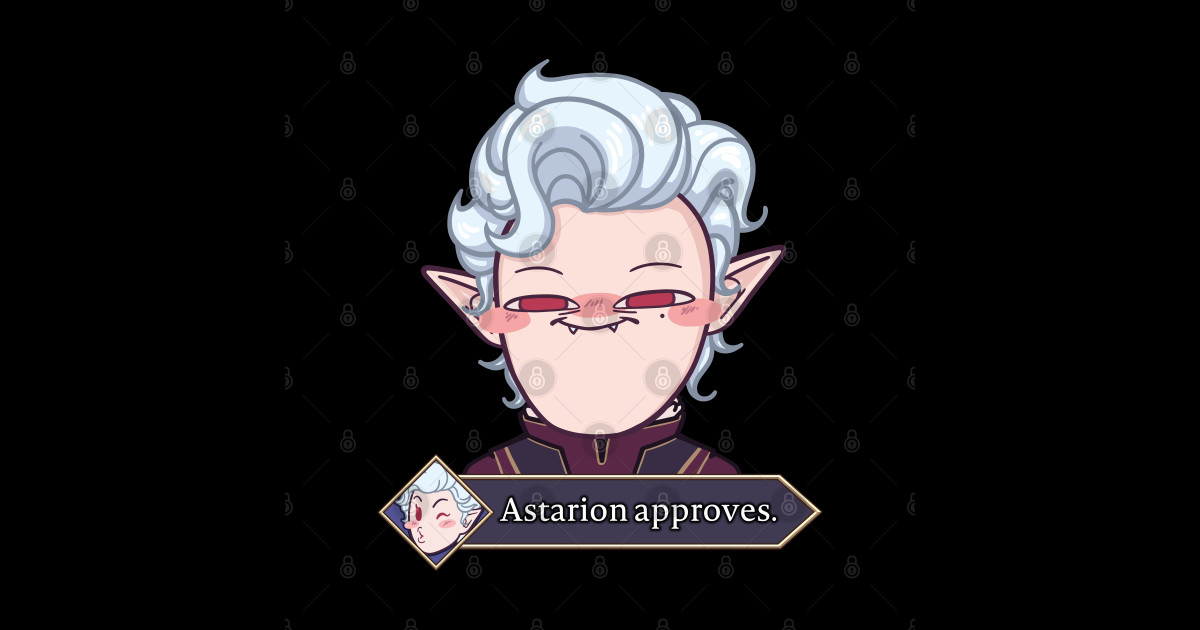 Astarion Approves - Astarion - Sticker | TeePublic