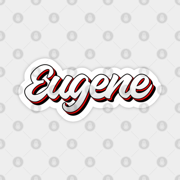 Eugene name - cool 70s retro font - Eugene Name Cool 70s Retro Font ...