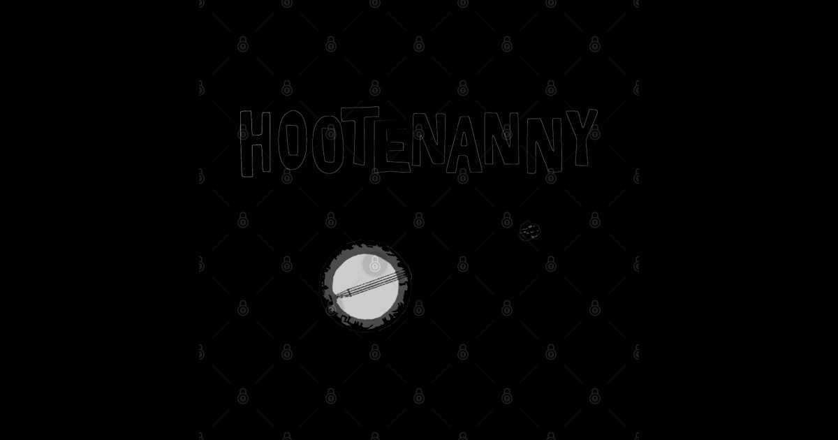 Hootenanny. TV show. 1960's - Hootenanny - Sticker | TeePublic