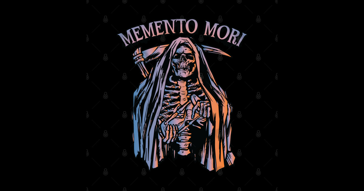 Skeleton Grim Reaper - Memento Mori - Grim Reaper - Sticker | TeePublic