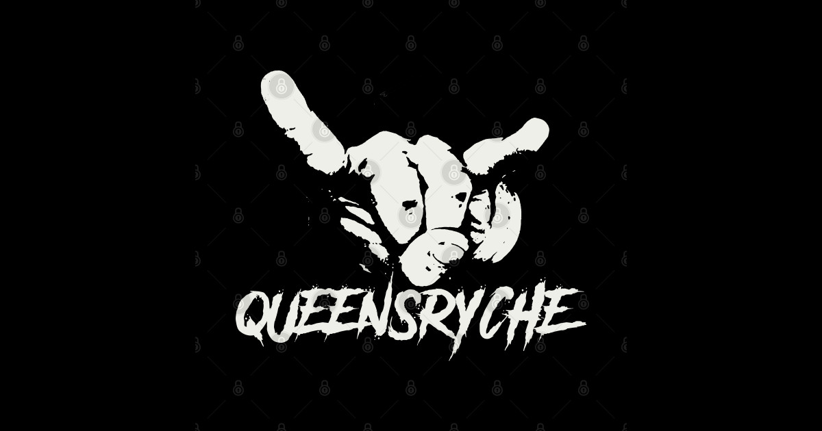 queensryche ll horn sign - Queensryche - Sticker | TeePublic