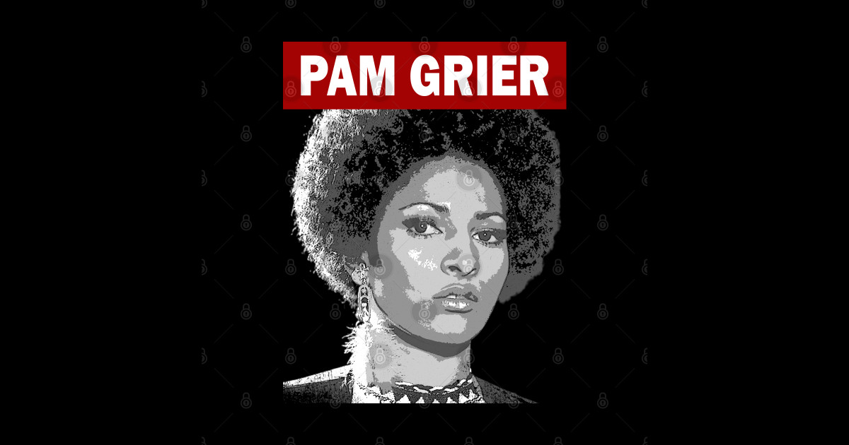 Pam Grier / Vintage Blaxploitation - Pam Grier - Sticker | TeePublic