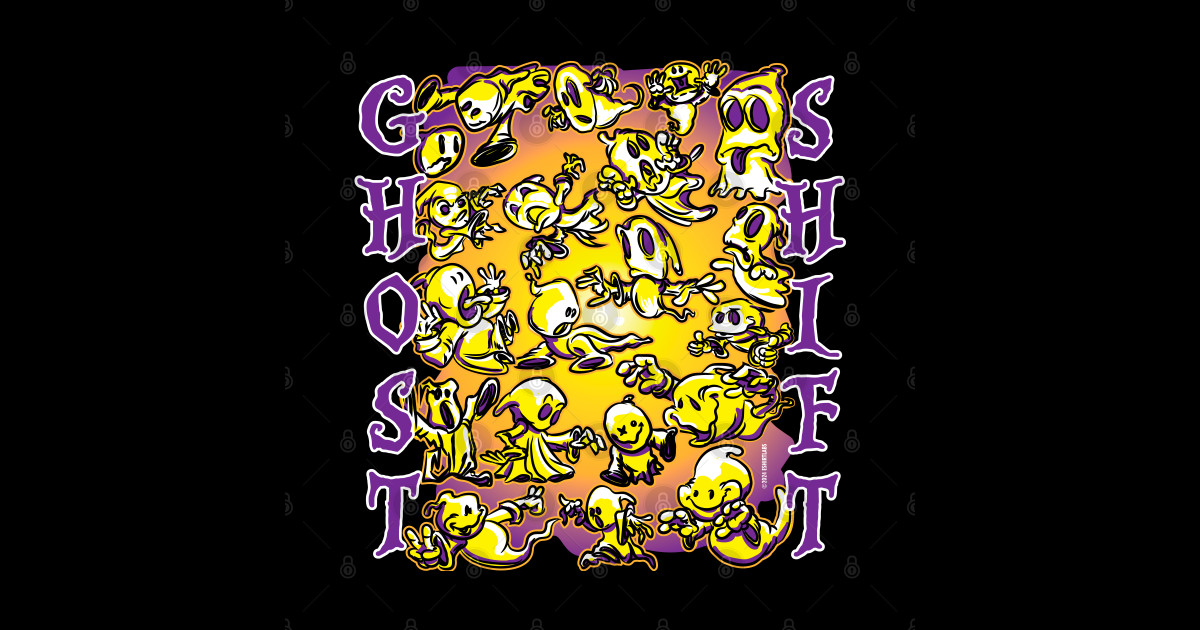 Ghost Shift Halloween Ghosts - Ghost Shift Halloween Ghosts - Sticker | TeePublic