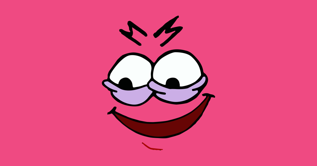 Evil Patrick Face - Spongebob - T-Shirt | TeePublic