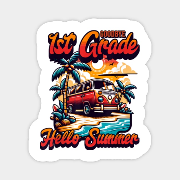 Goodbye 1st Grade Hello Summer Last Day Of School Kids - 1st Grade ...