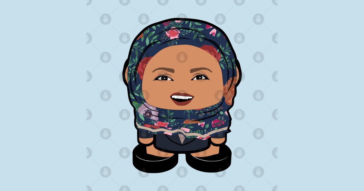 Baedhabobot POLITICO'BOT Toy Robot - Ilhan Omar - T-Shirt | TeePublic