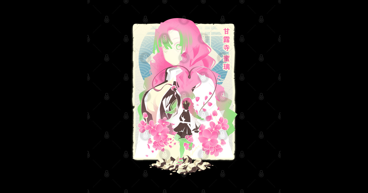Great Wave Love Hashira - Mitsuri Kanroji - Sticker | TeePublic