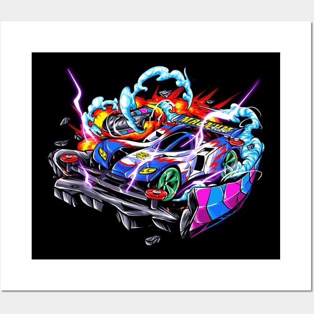 Magnum Saber 90s Anime - Tamiya - Posters and Art Prints | TeePublic