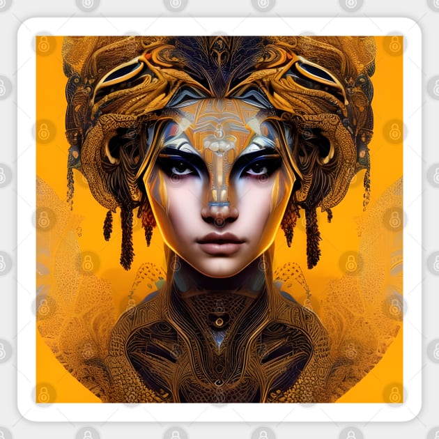 The Mandala-Snake Princess - Princess - Sticker | TeePublic