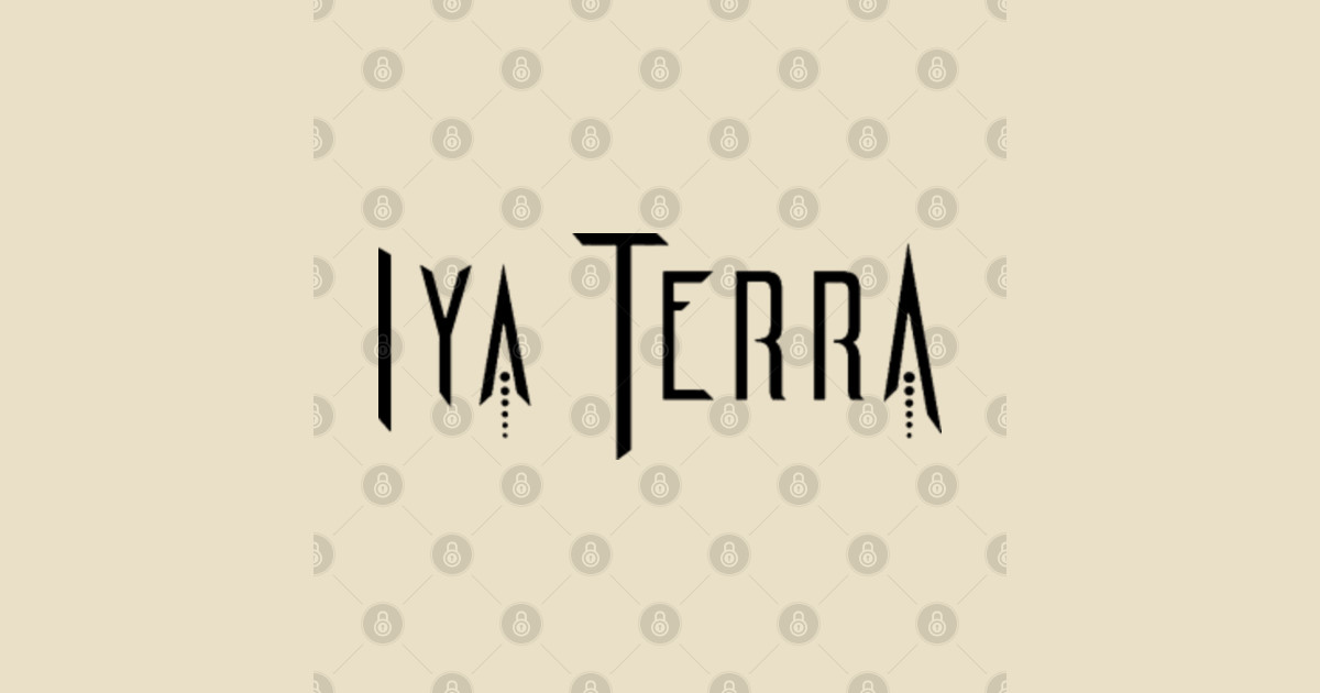 Iya Terra - Text Logo - Music - T-Shirt | TeePublic