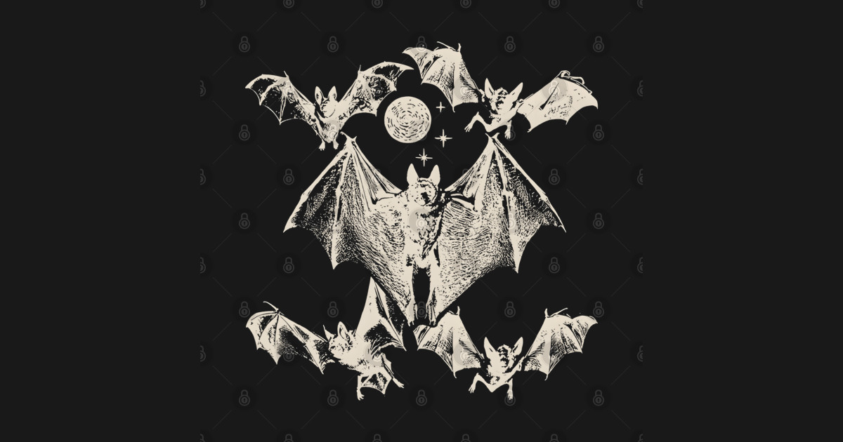 Bats - Halloween Bats - Cool Bats Graphic - T-Shirt | TeePublic