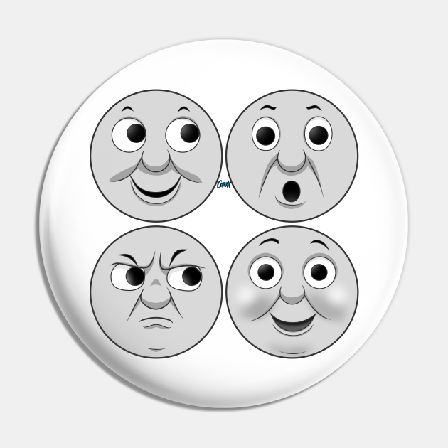 Faces of Percy the Small Engine - Thomas And Friends - Pin | TeePublic