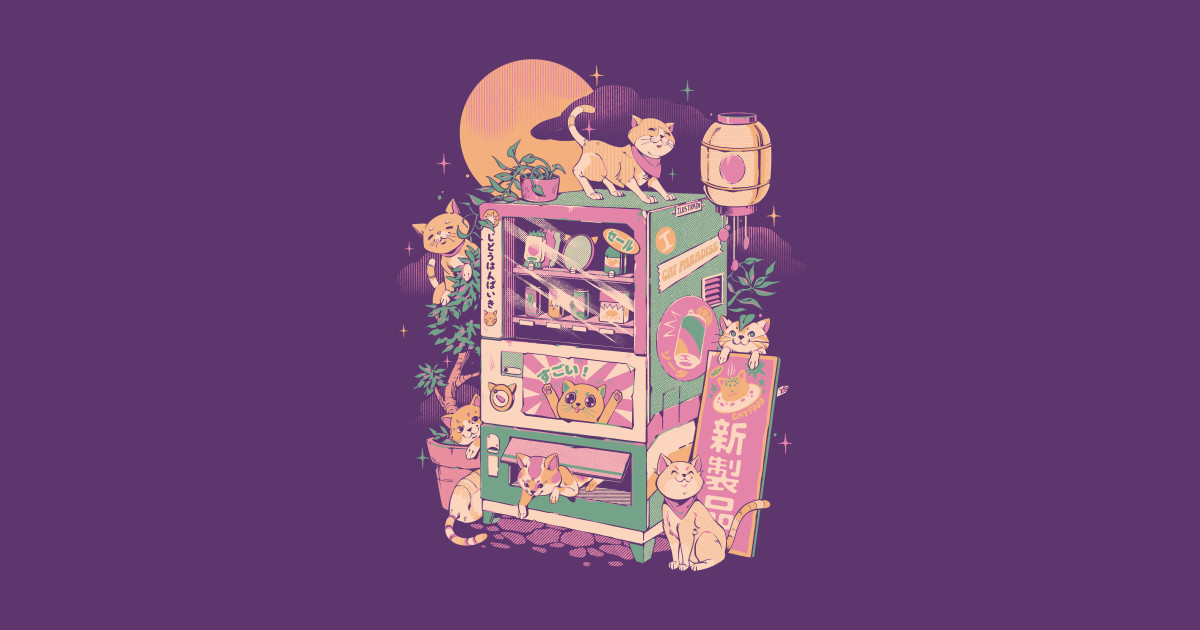 Cat Vending Machine - Cats Love - T-Shirt | TeePublic