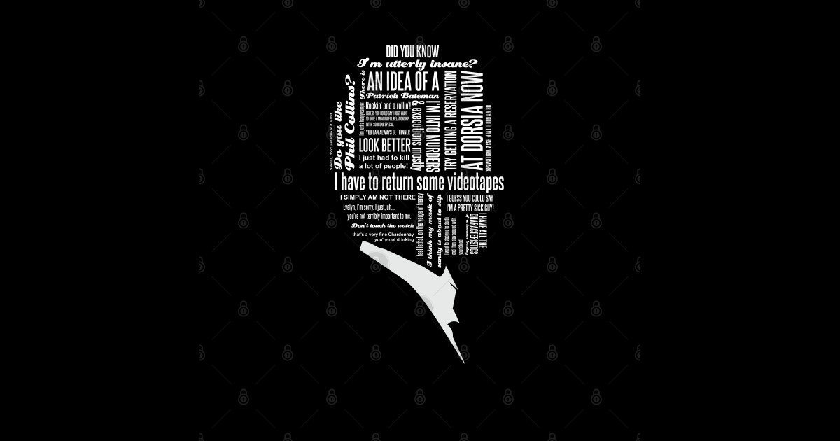 Patrick Bateman Quotes - American Psycho - Magnet | TeePublic