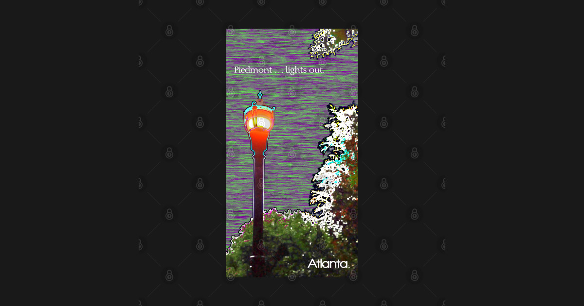 Piedmont Lights Out - Atlanta - T-Shirt | TeePublic