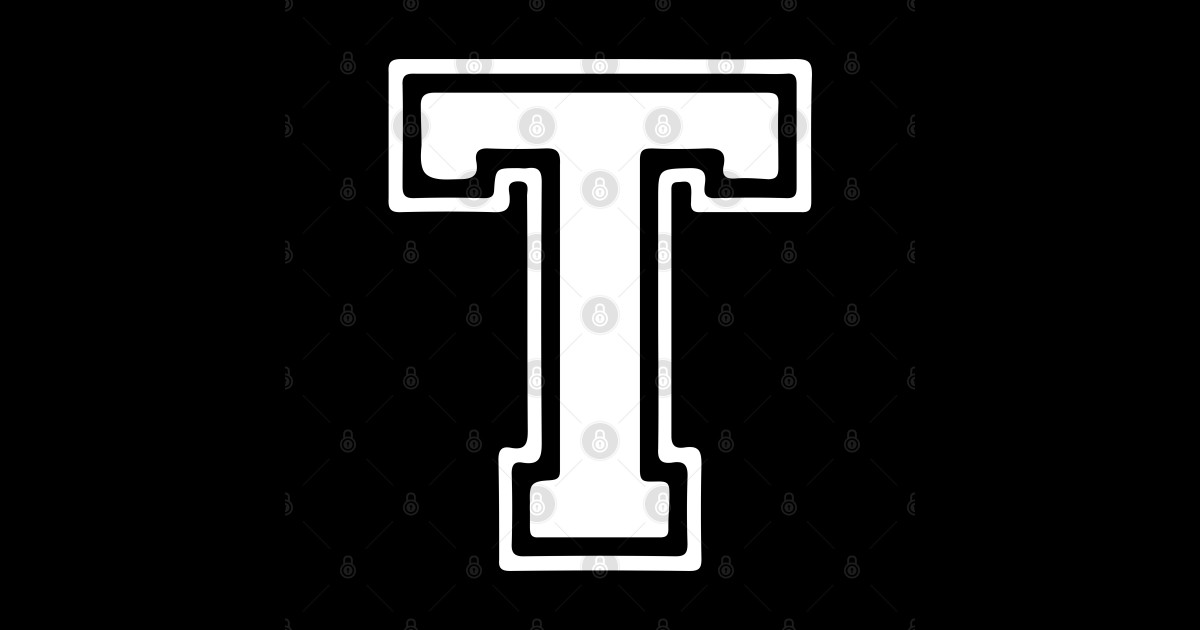 Letter T - Letter T - Sticker | TeePublic