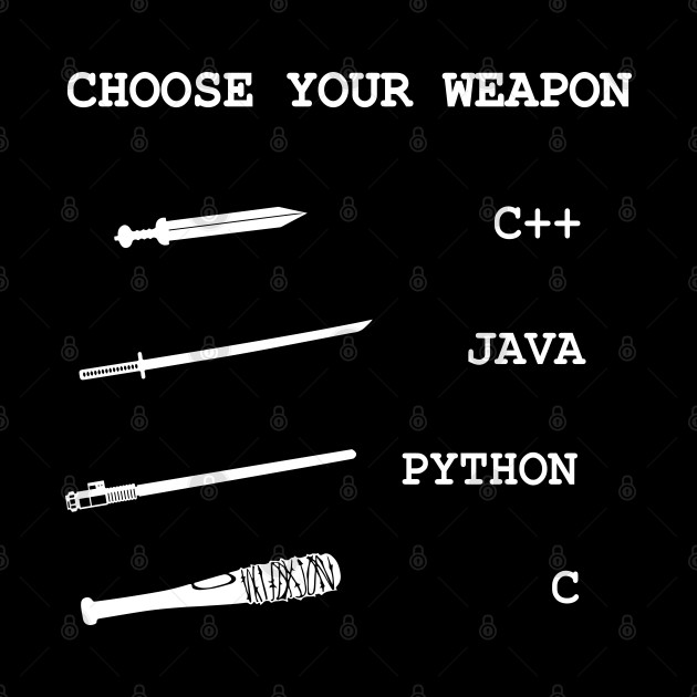 Java Vs C Vs Python Vs C Programming Language Comparison Joke Programming Tapestry Teepublic